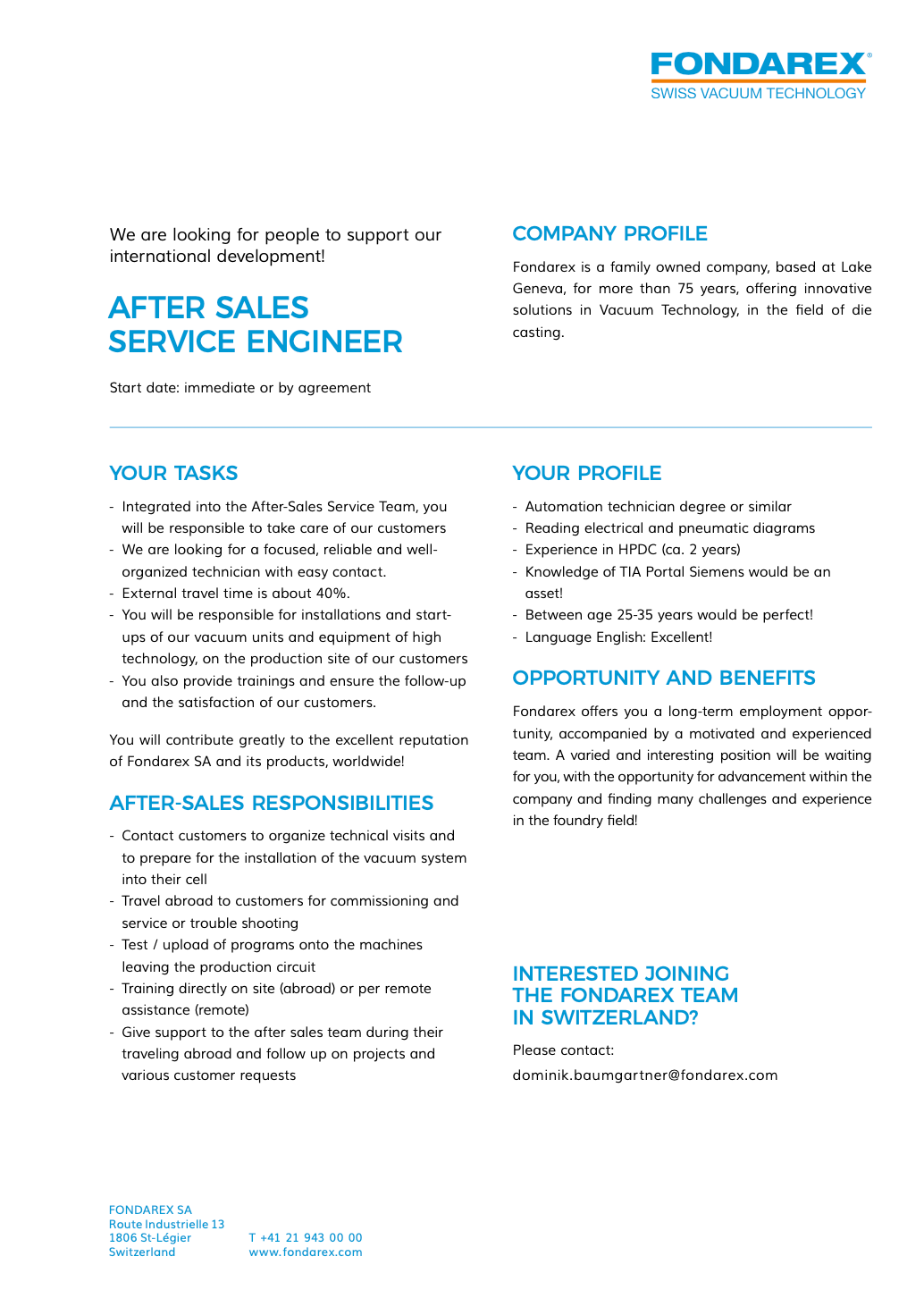 Company / FONDAREX SA